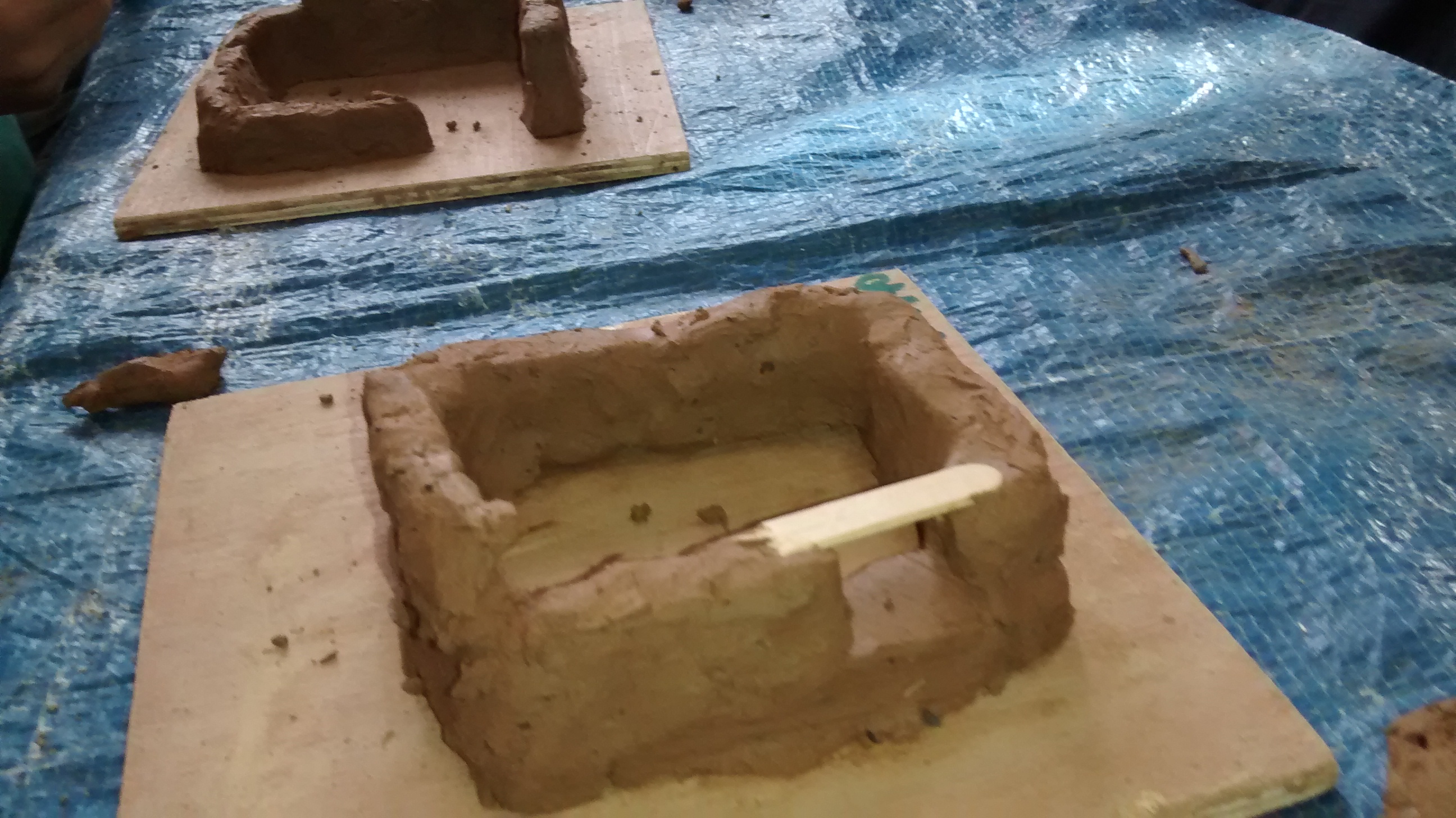 Construction de maisons en argile - Ecole d'Hémévillers