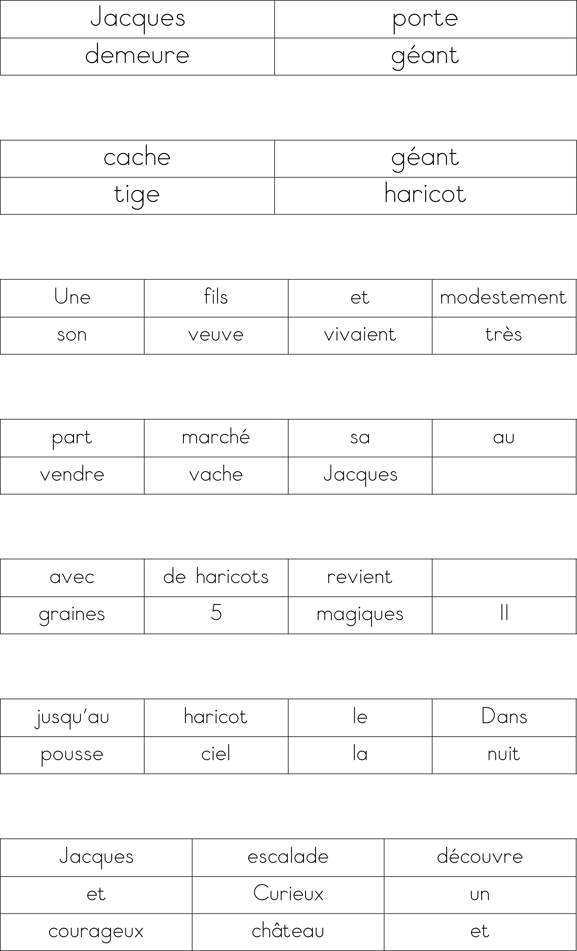 GS - Jacques et le haricot magique - langage écrit 2 - École Maternelle ...