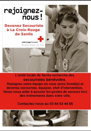 La croix rouge de Senlis a besoin de secouristes bénévoles. - futsolidaire