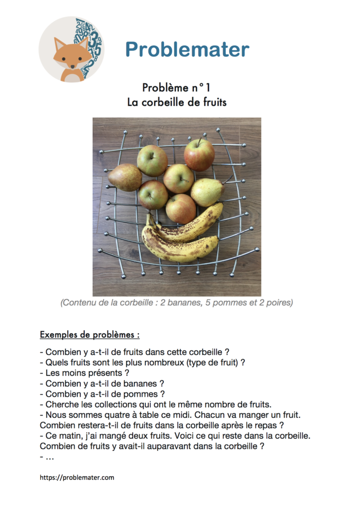 Problèmes mathématiques à résoudre - maternellerobida