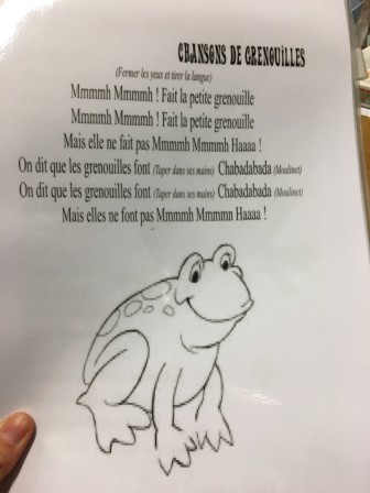 les grenouilles en comptine - msgsmondrepuis